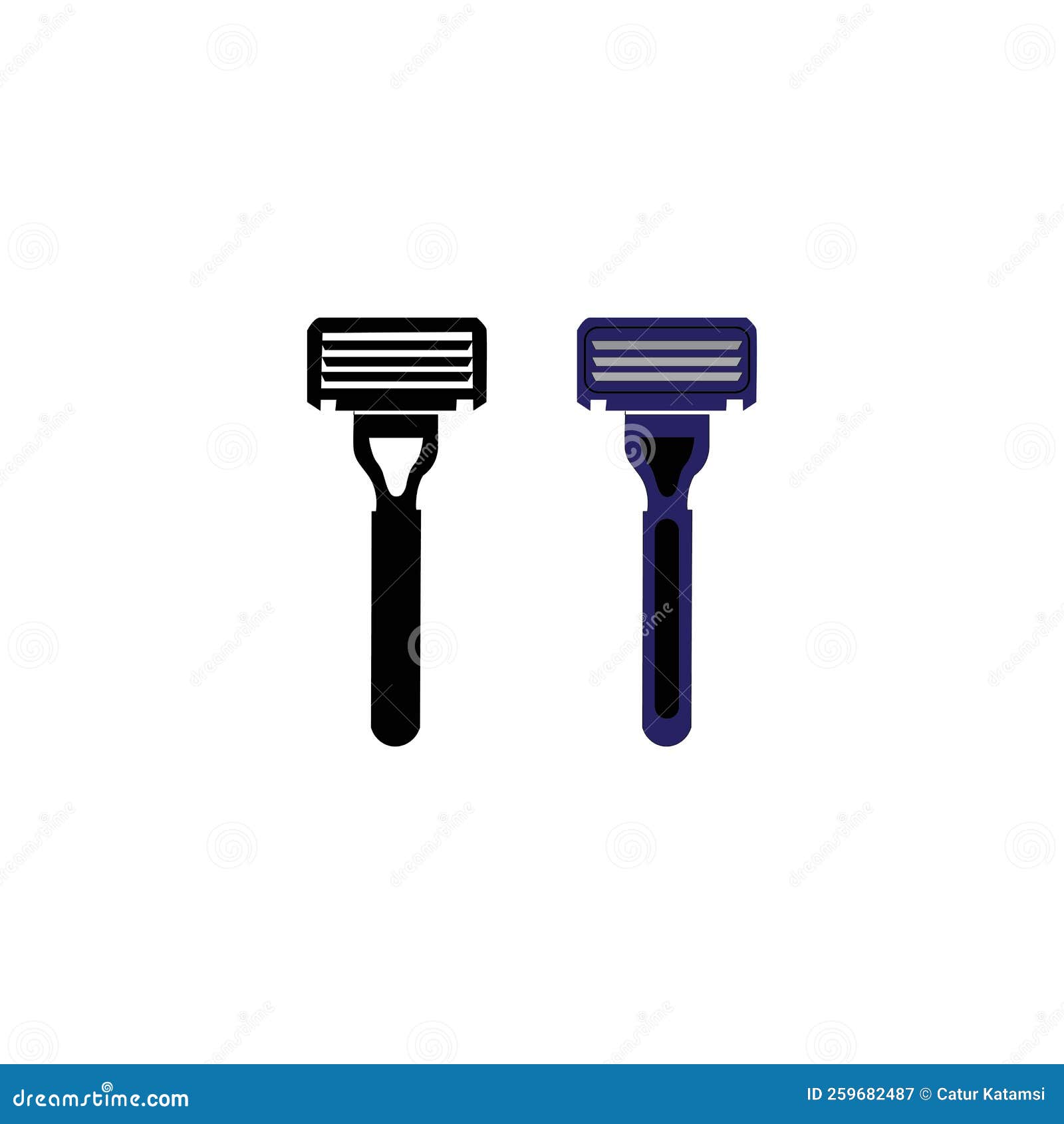 Razor Blade Icon Logo Vector Stock Illustration - Illustration of ...