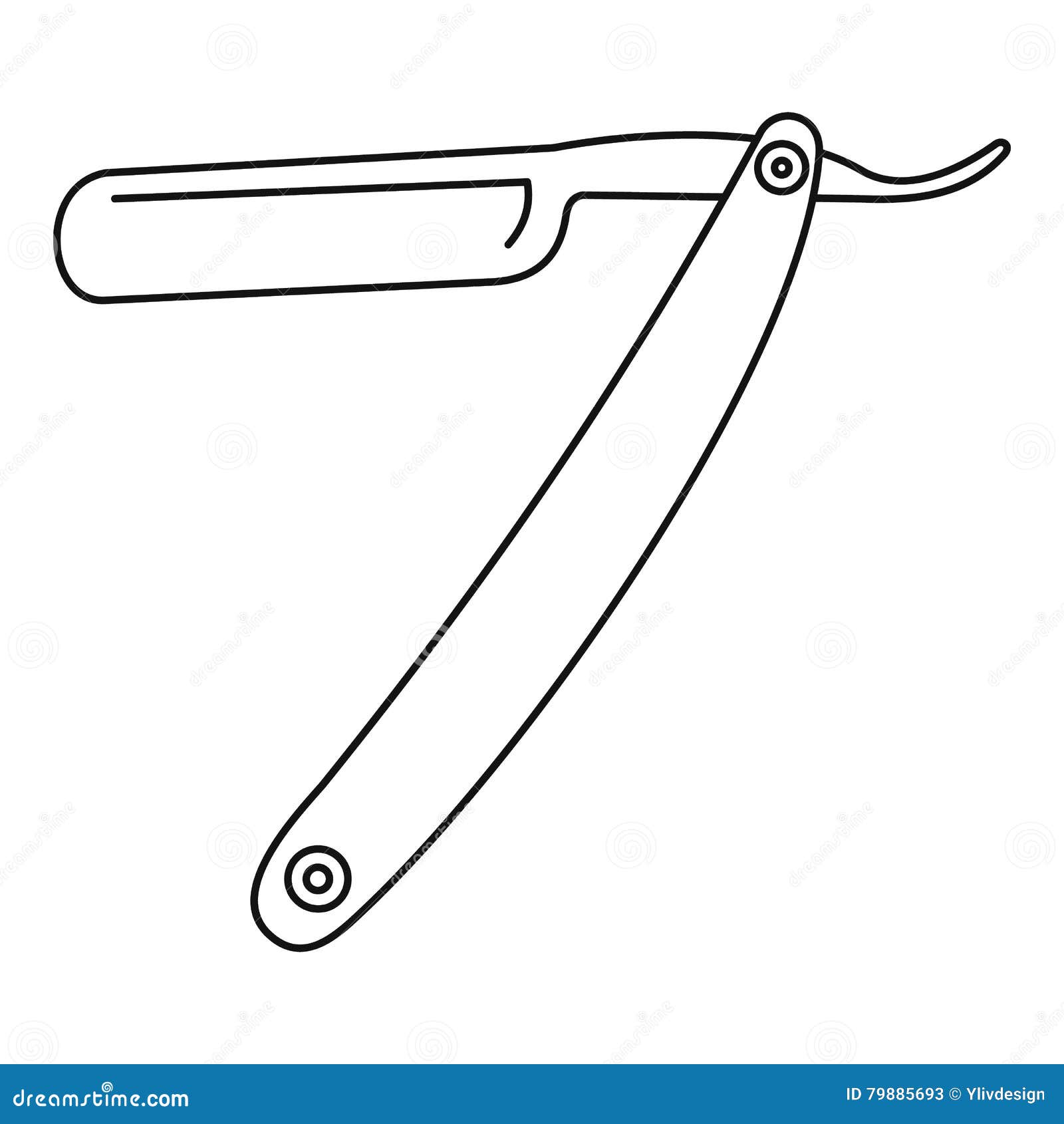 Razor Blade Icon, Outline Style Stock Vector - Illustration of care ...