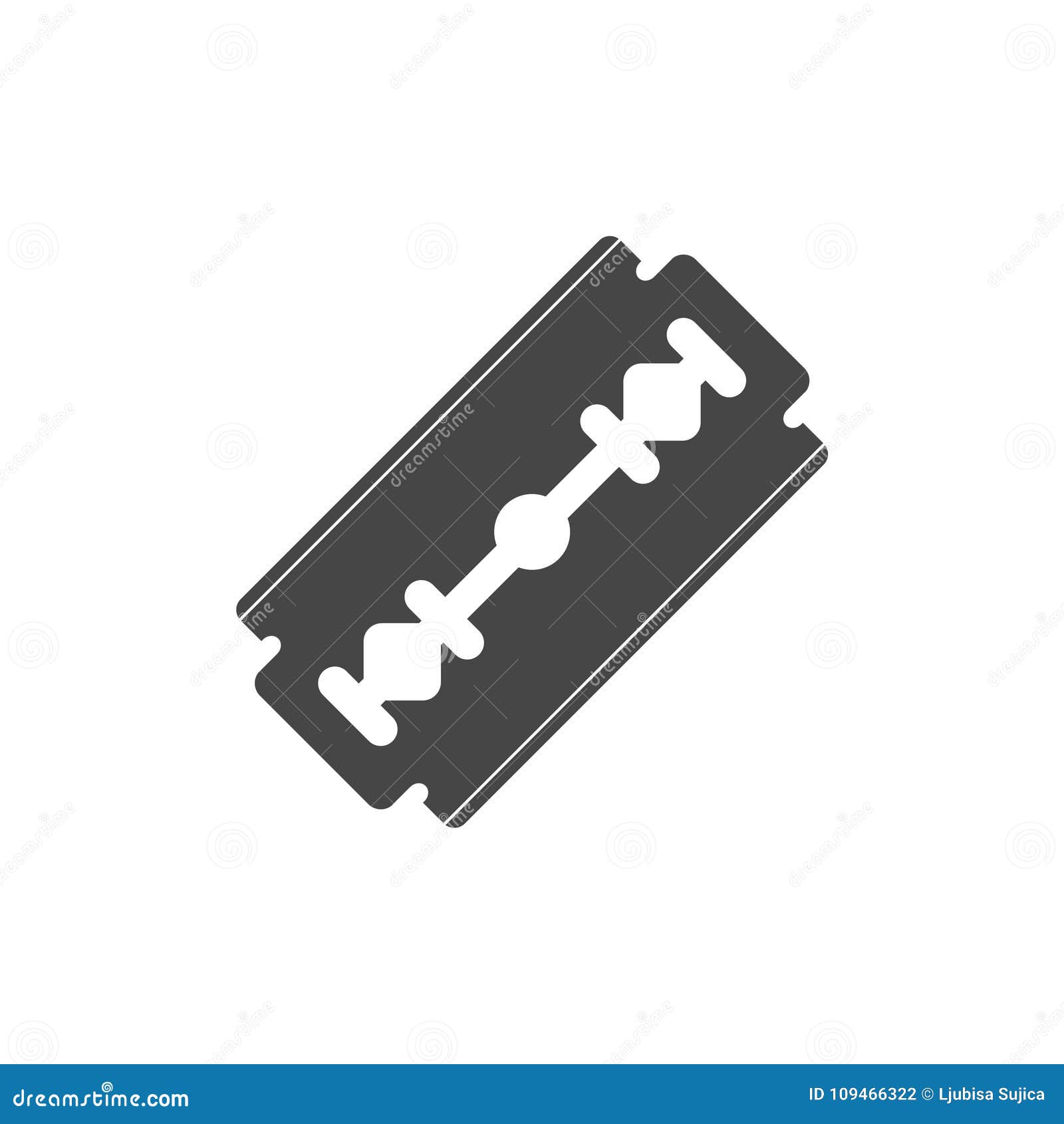 Razor blade icon stock vector. Illustration of sharp - 109466322