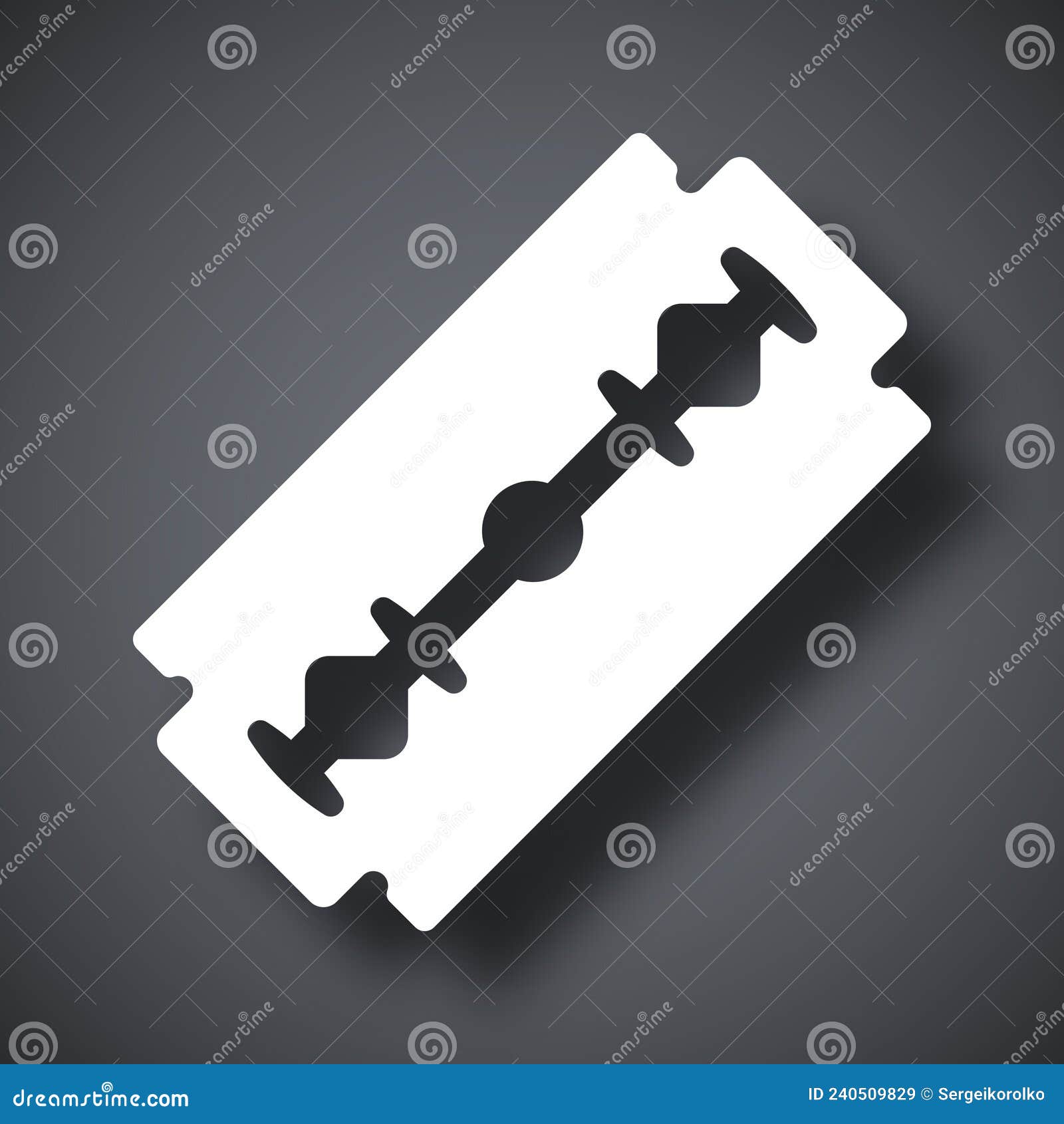 Vector Razor Blade Icon White Background | CartoonDealer.com #143798630