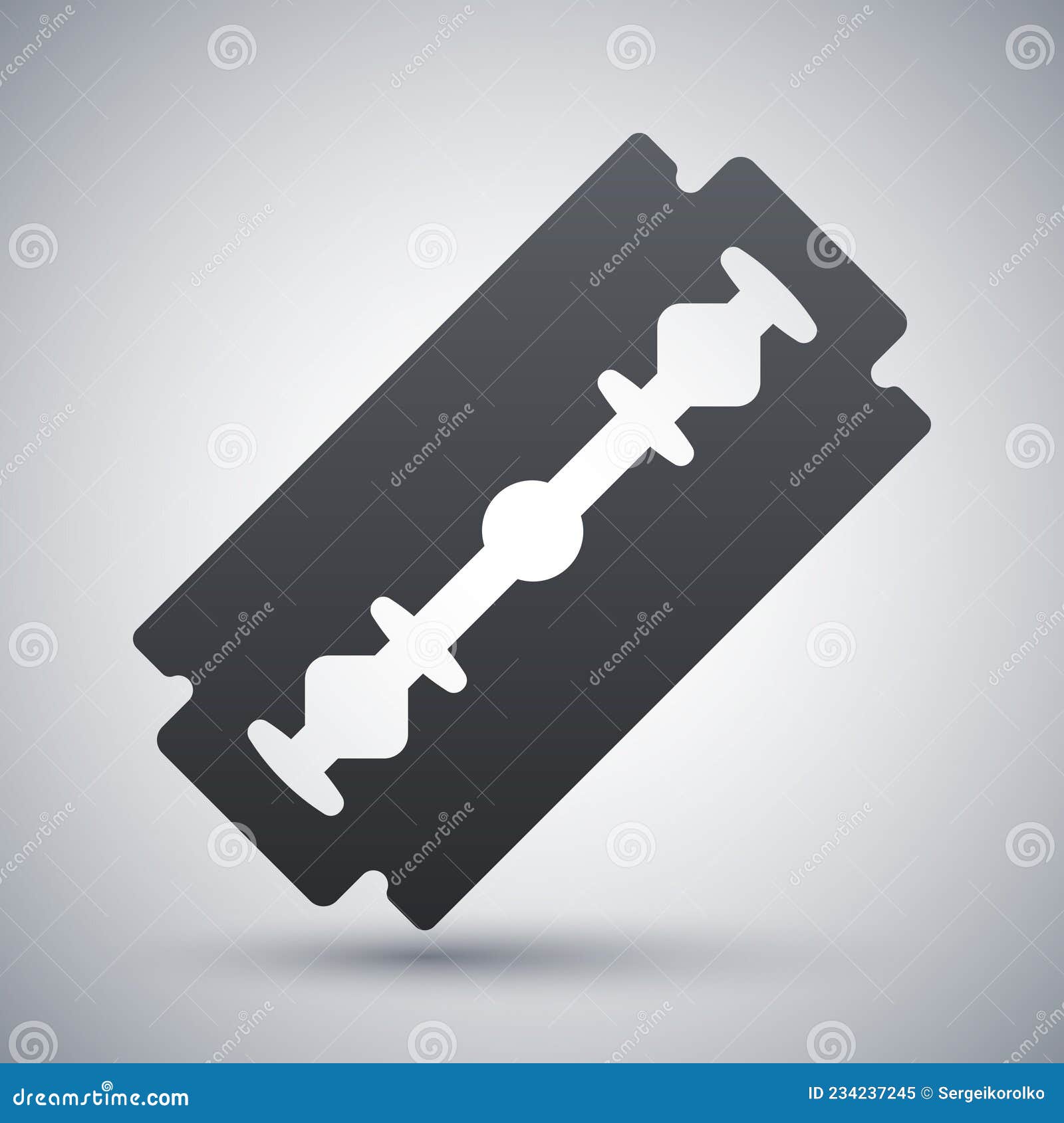 Vector Razor Blade Icon White Background | CartoonDealer.com #143798630