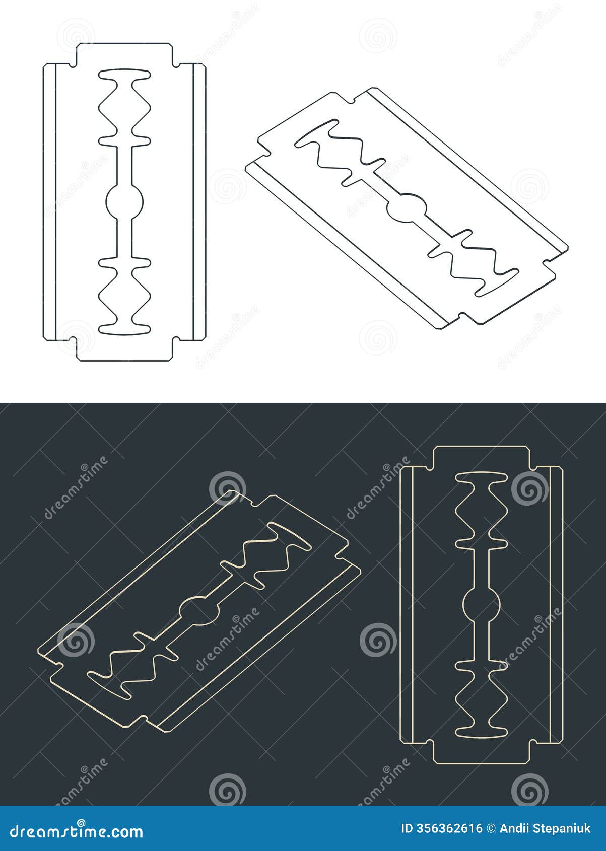Razor blade illustrations stock illustration. Illustration of care ...