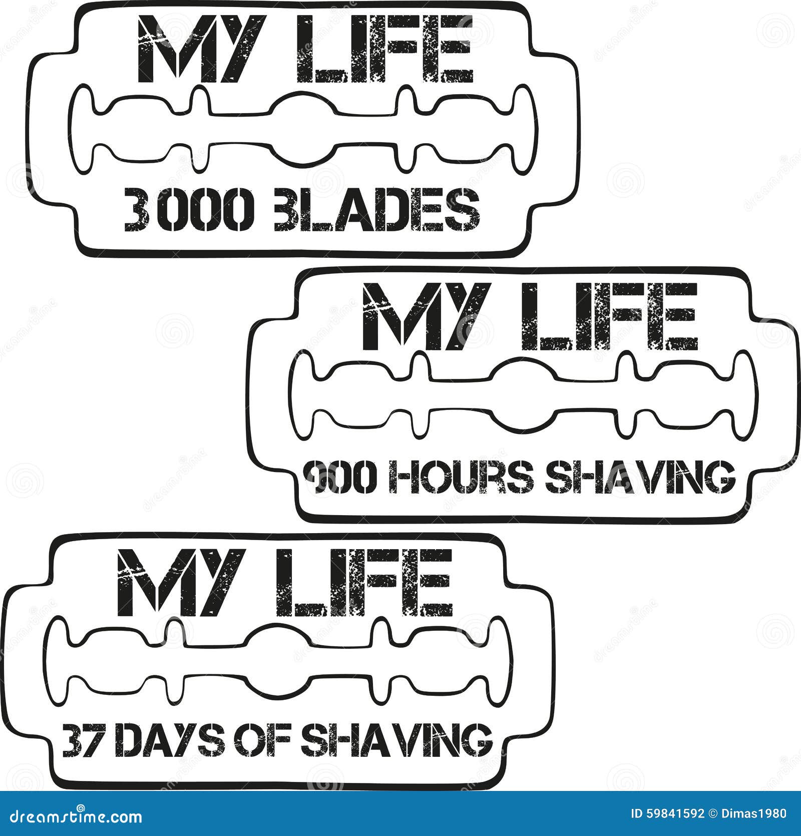Razor blade stock illustration. Illustration of graphic - 59841592