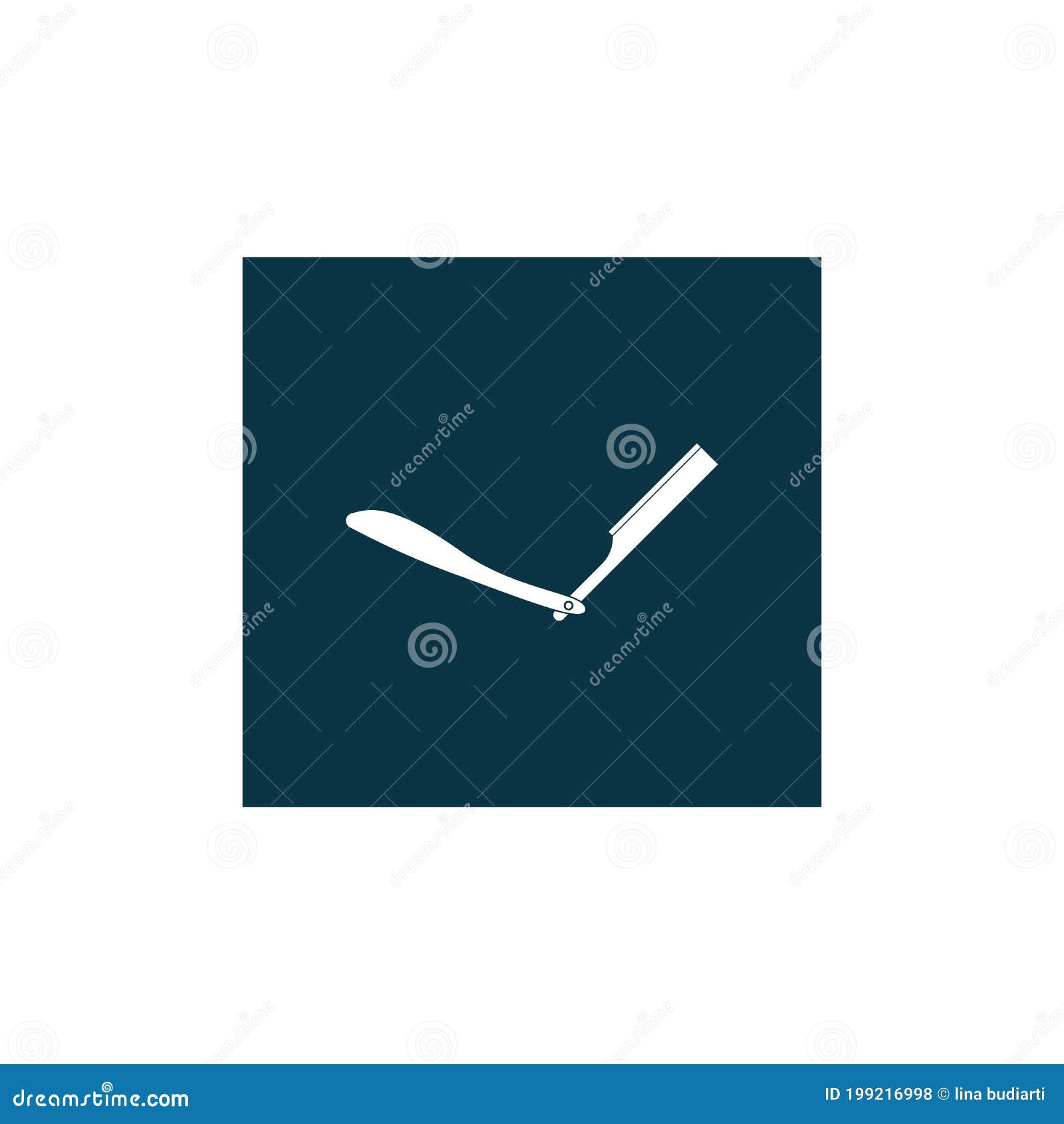 Razor blade logo stock vector. Illustration of shave - 199216998