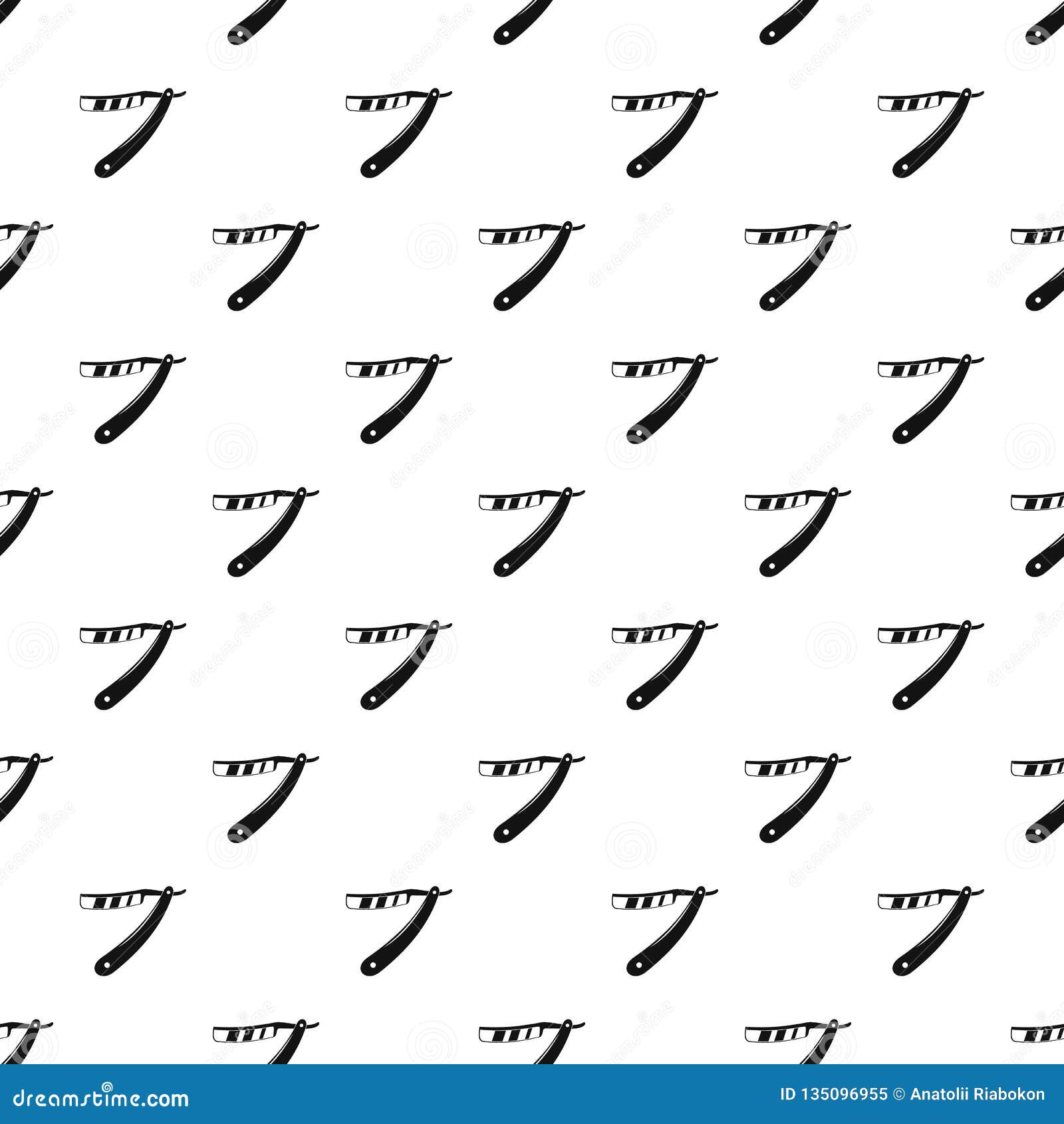 Razor Blade Pattern Seamless Vector Stock Vector - Illustration of ...