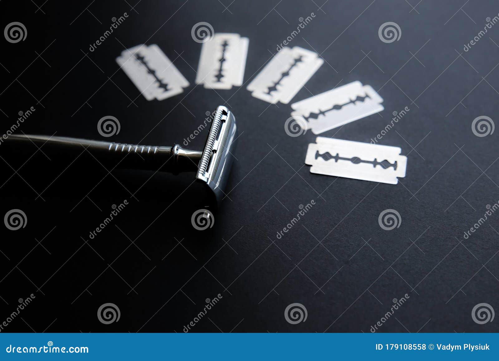 Razor and Blade on the Table. Stylish Men Set. Idea for a Gift Stock ...