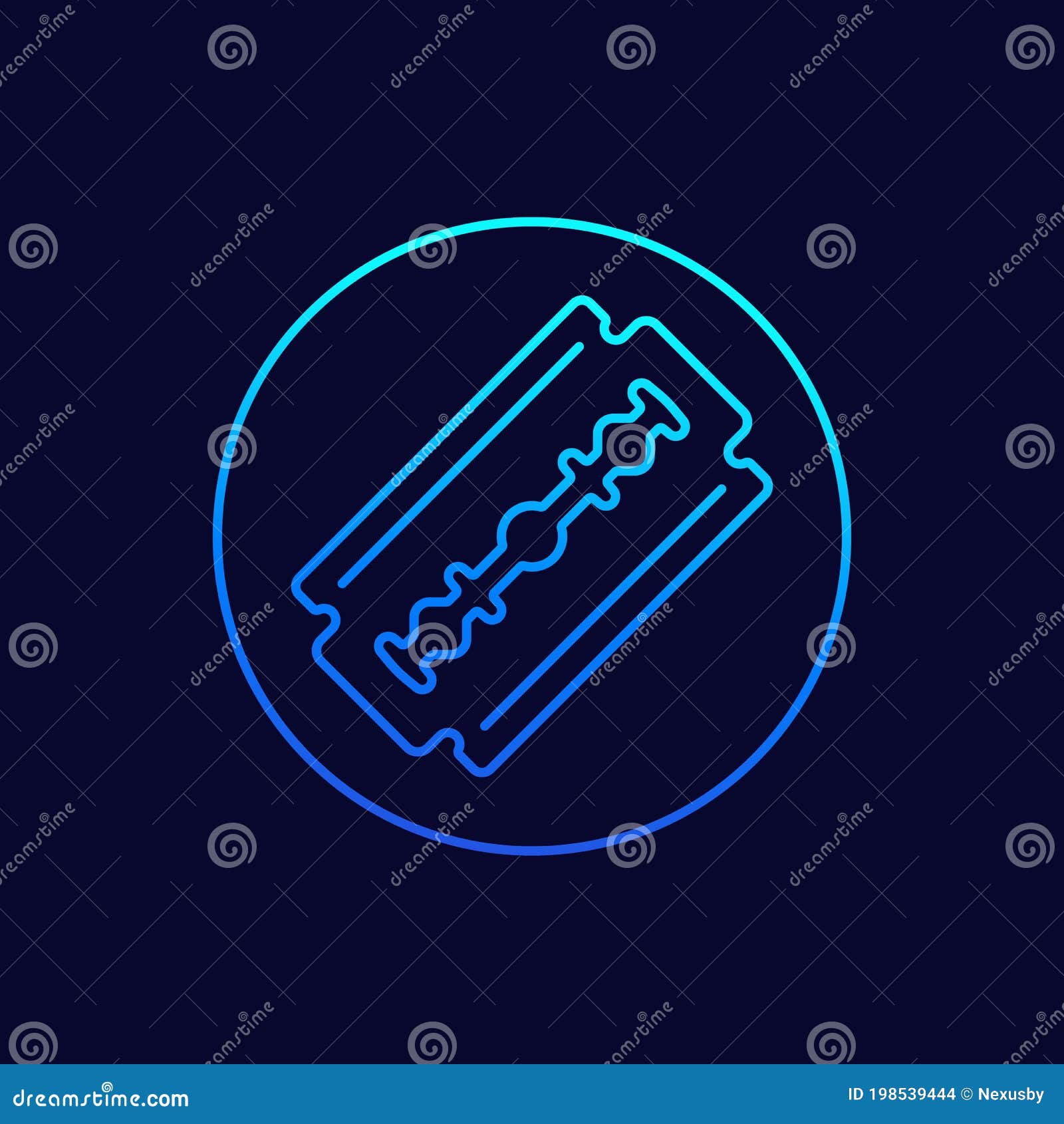 Linear Razorblade Icon From General Outline Collection. Thin Line ...