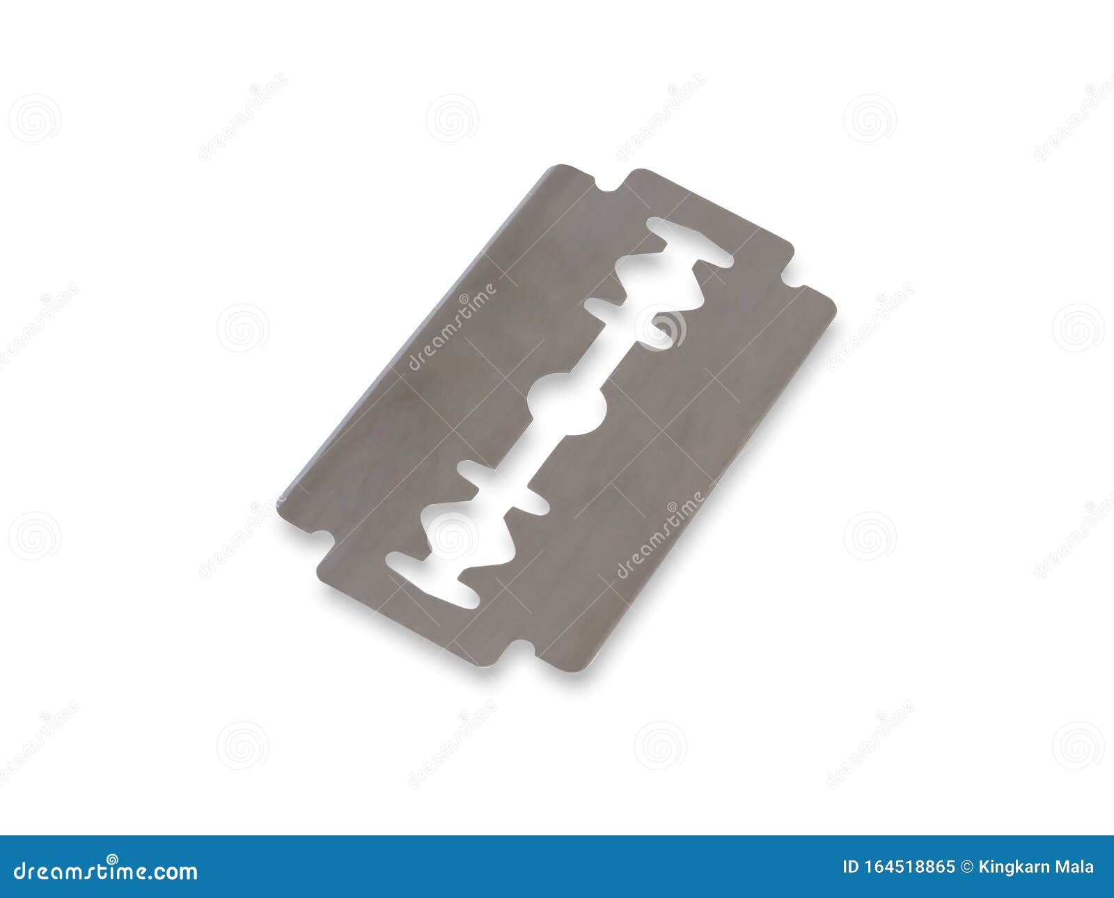 Razor Blade On A White Background Stock Illustration - Illustration of ...