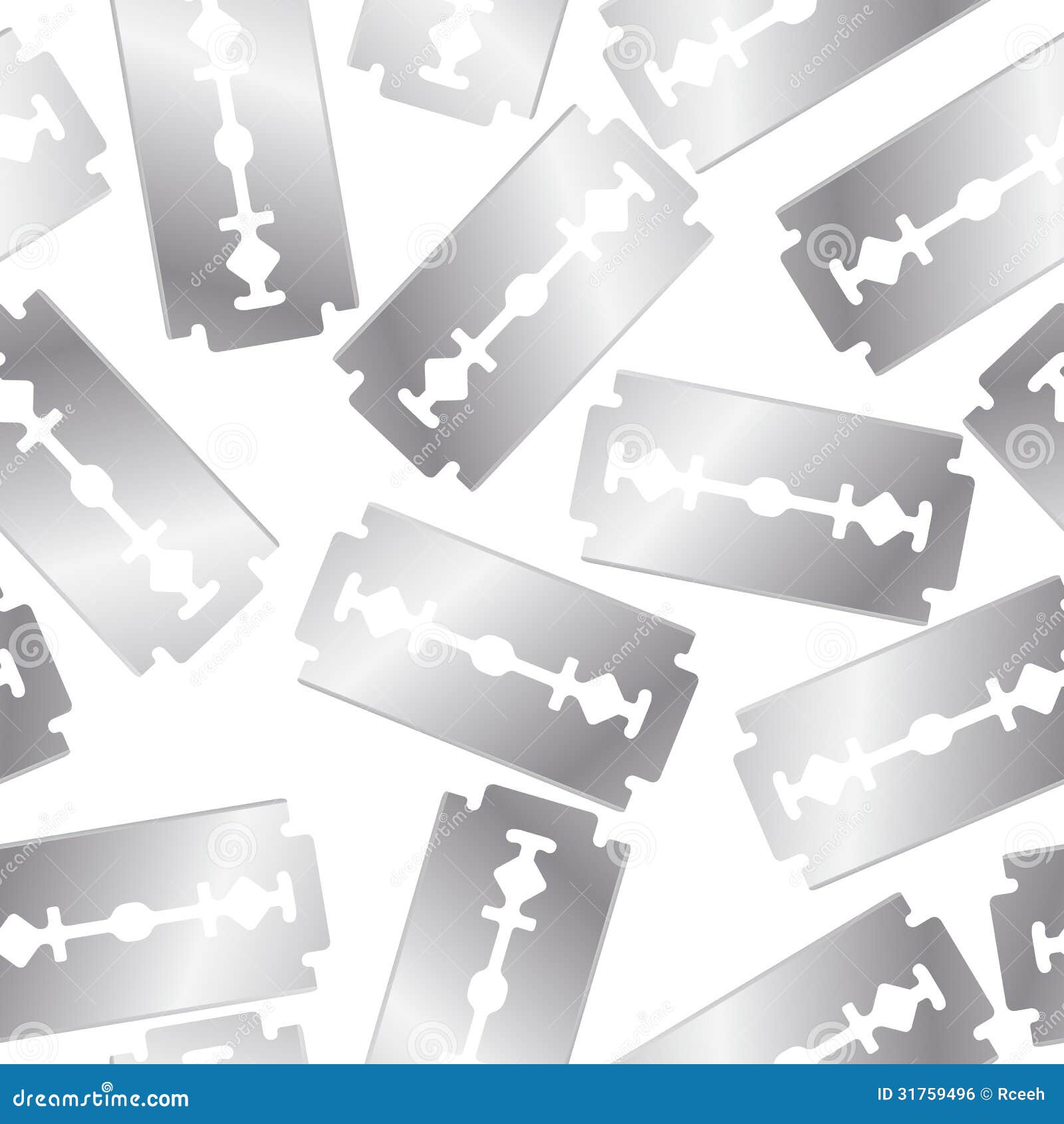 Razor blades pattern stock vector. Illustration of silver - 31759496