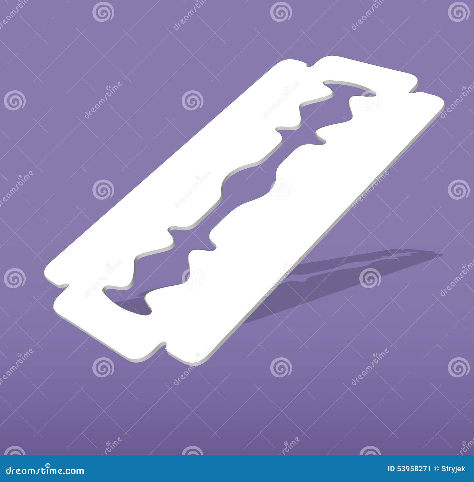 Razor in 3d stock illustration. Illustration of render - 53958271