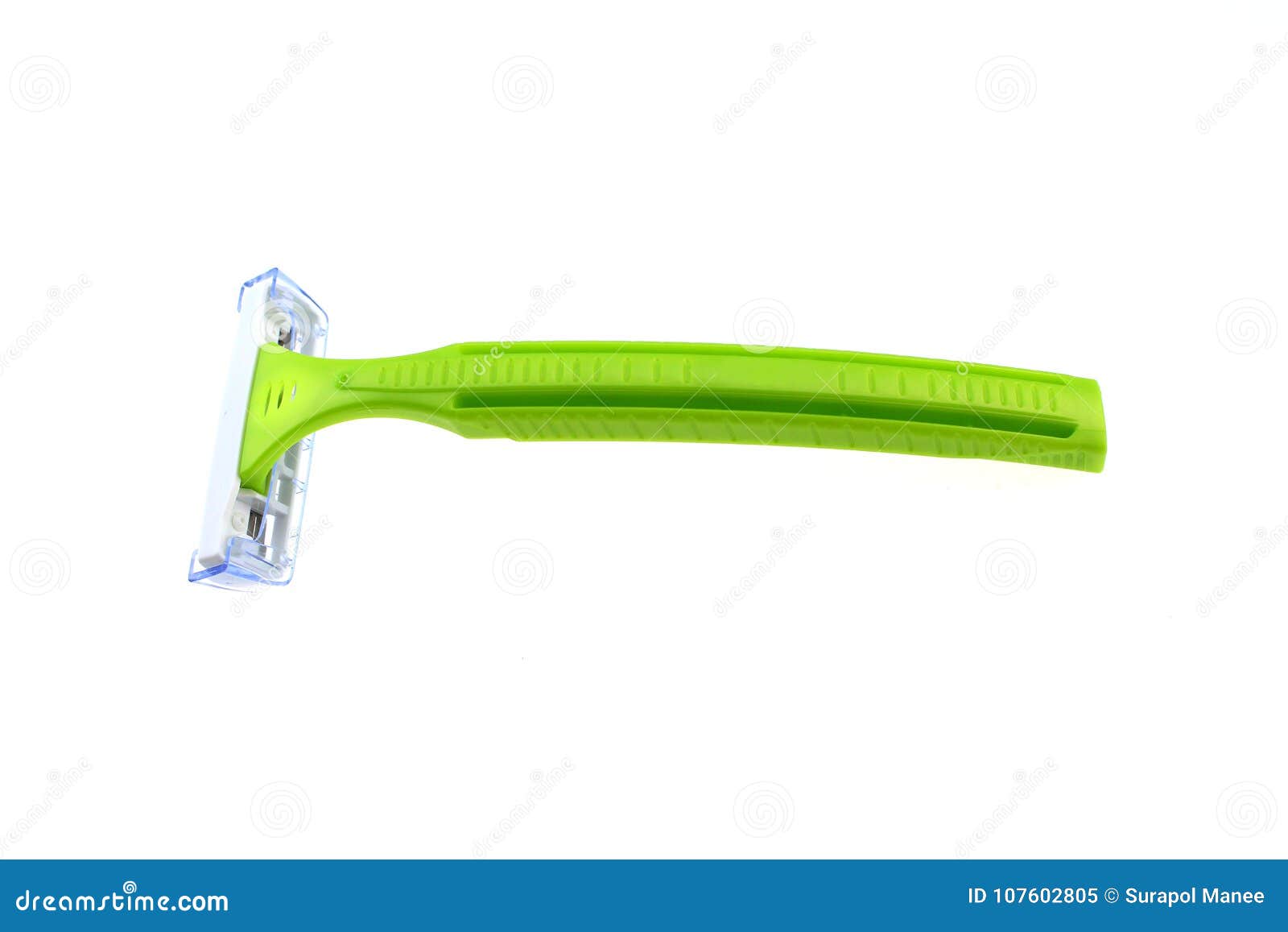 Razor Green Isolated on White Background Stock Image - Image of blade ...