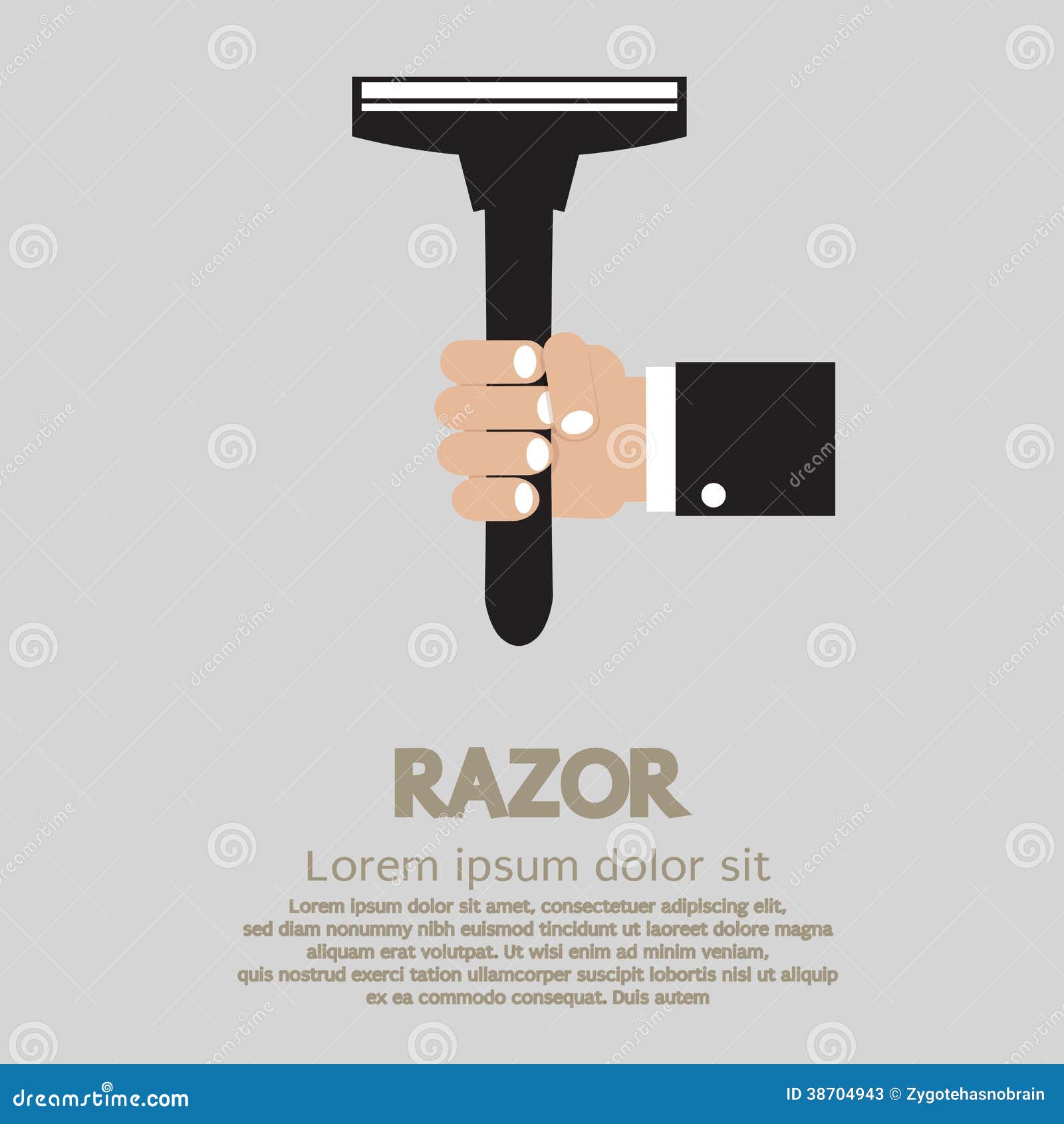 Razor stock vector. Illustration of symbol, male, shave - 38704943