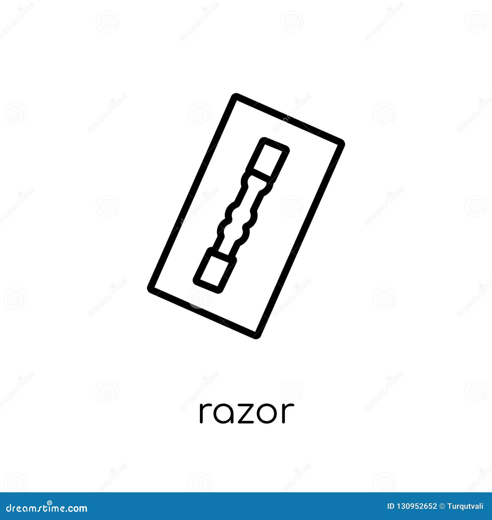 Razor Icon from Collection. Stock Vector - Illustration of line, cutter ...