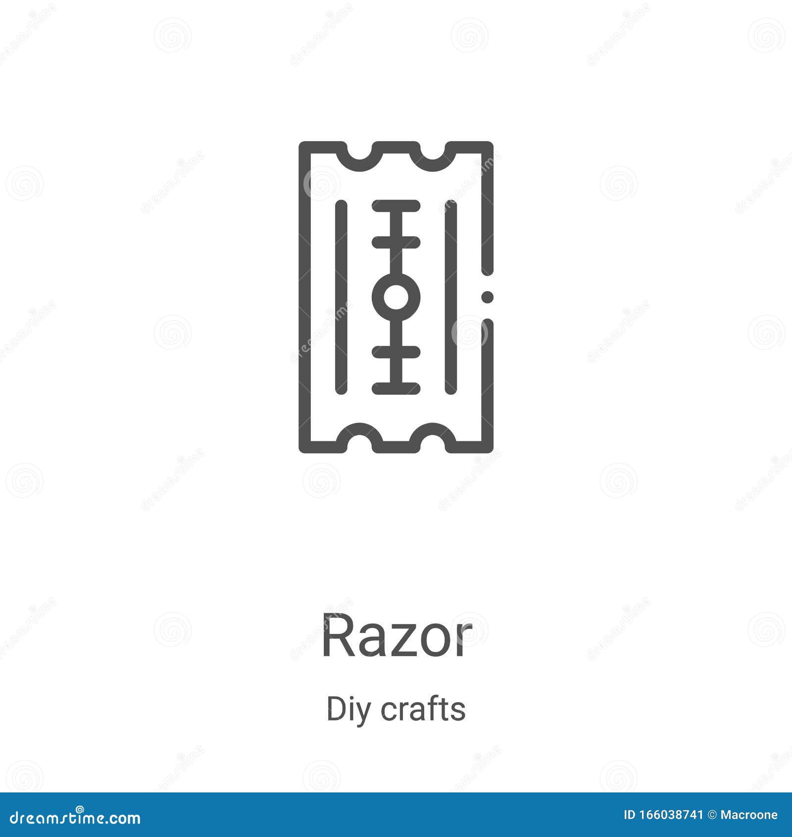 Razor Icon Vector from Diy Crafts Collection. Thin Line Razor Outline ...