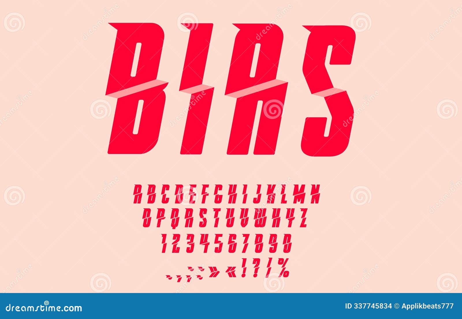 Razor Letter Font, Alphabet Type with Blade Cuts Stock Illustration ...