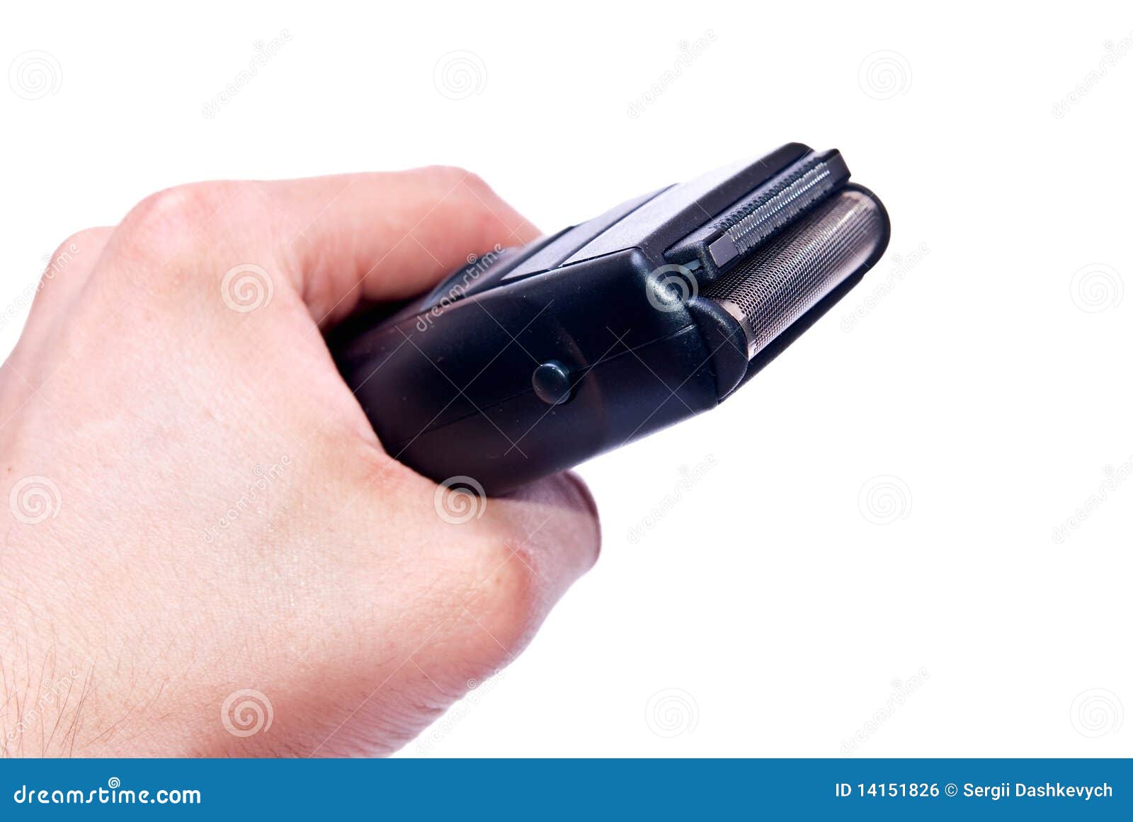 Razor in man hand stock photo. Image of beard, edge, care - 14151826