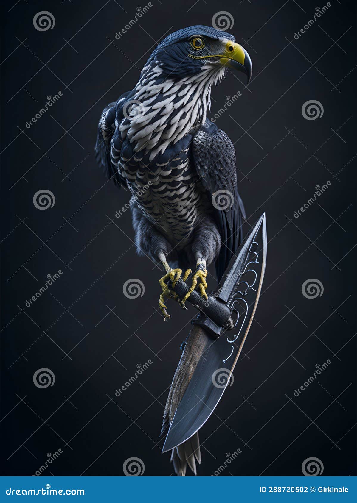 The Razor-sharp Talons of a Falcon As it Grips a Perch, Stock ...