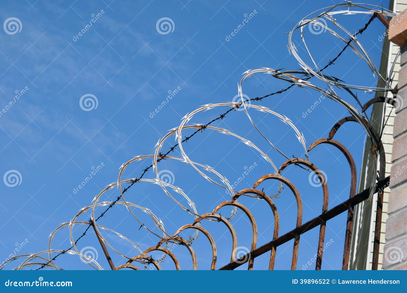 Razor Sharp Wire stock photo. Image of tape, barbed, wire - 39896522