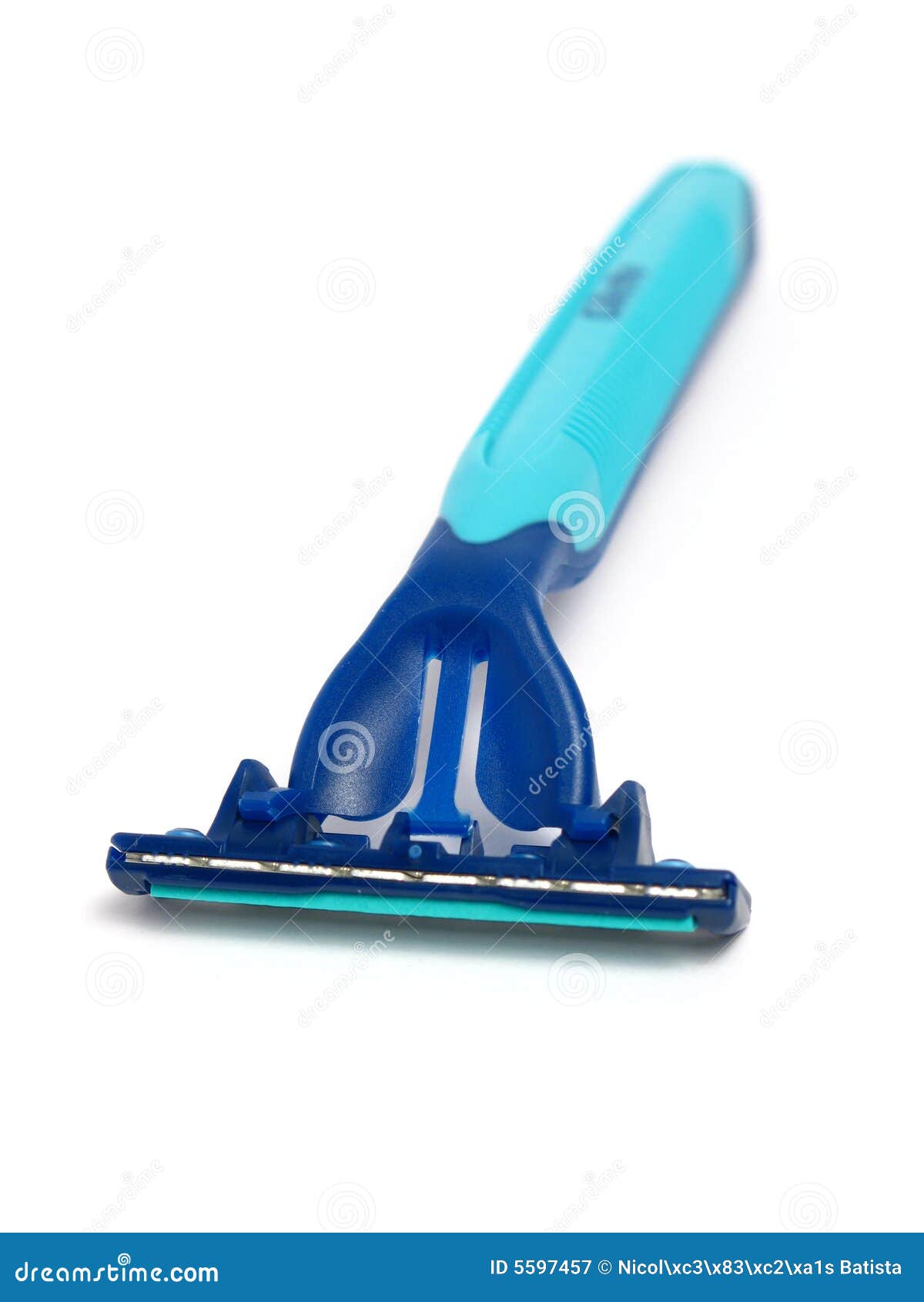 Razor with two blades stock image. Image of bath, caution - 5597457