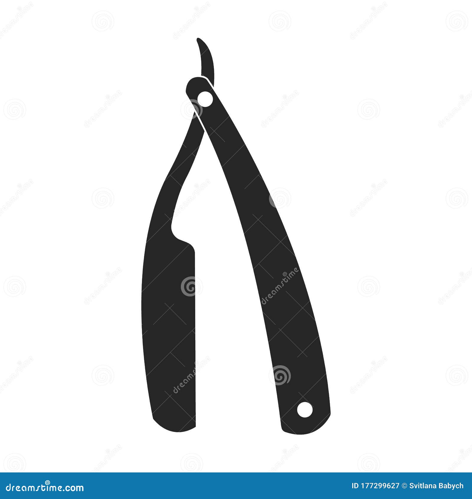 Razor Vector Icon.black Vector Icon Isolated on White Background Razor ...