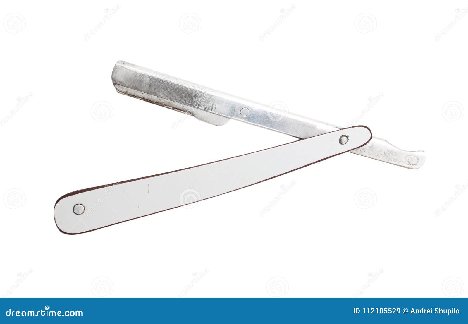 Razor on a White Background Stock Image - Image of elements, barber ...