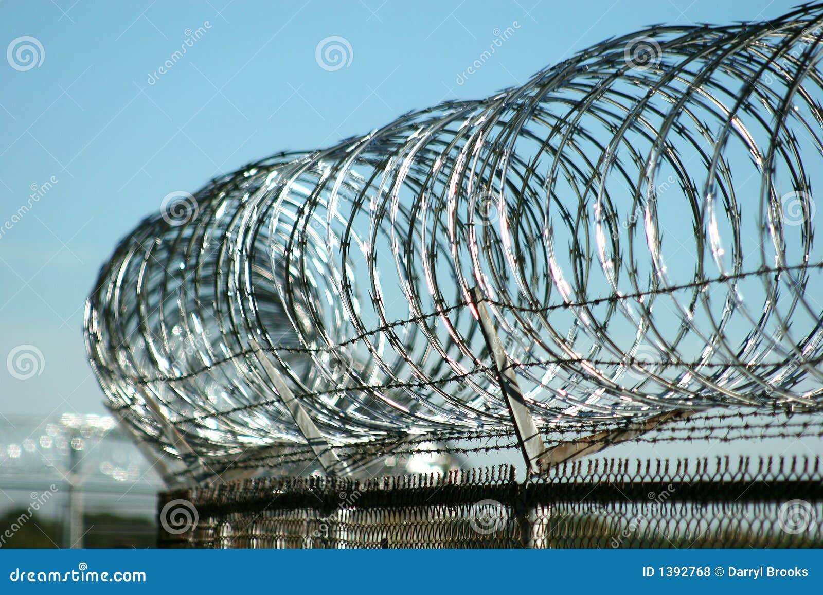 Razor Wire stock photo. Image of wire, link, security - 1392768