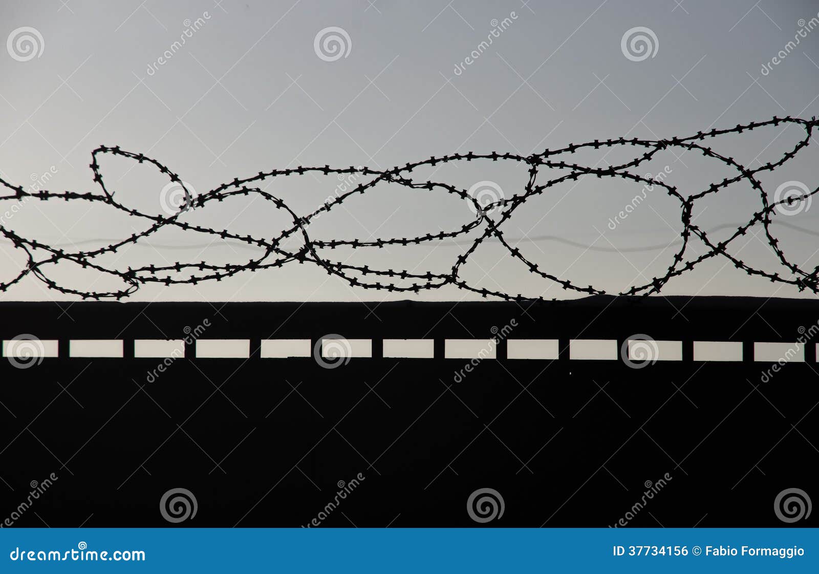 Razor wire stock photo. Image of closeup, clear, fence - 37734156