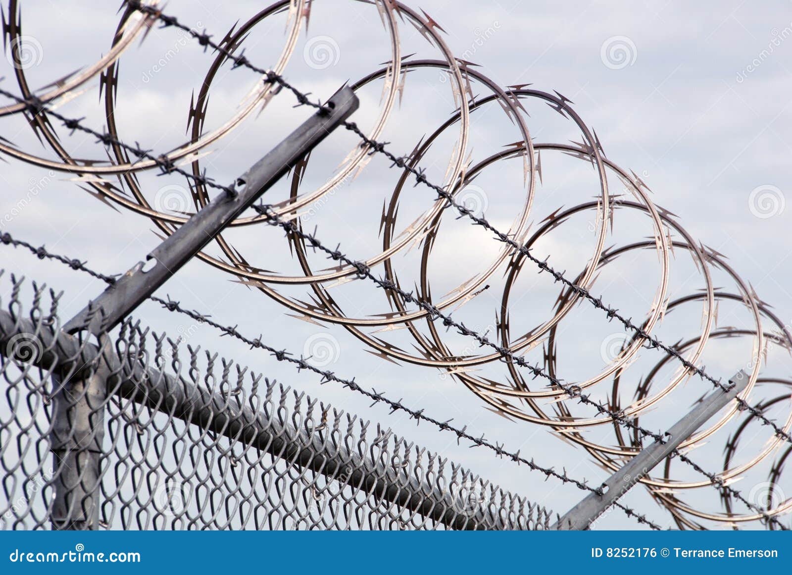 Razorwire Stock Photos Royaltyfree Images Vectors Razor Wire Silhouette ...