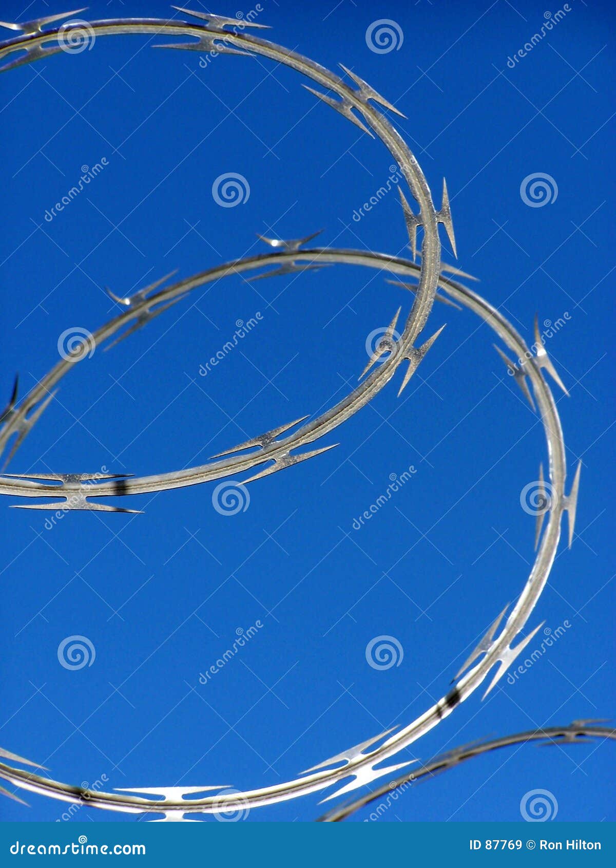 Razor Wire stock image. Image of wire, fence, beware, secure - 87769