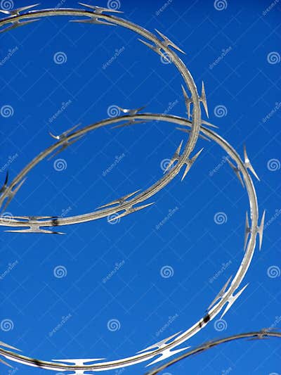 Razor Wire stock image. Image of wire, fence, beware, secure - 87769