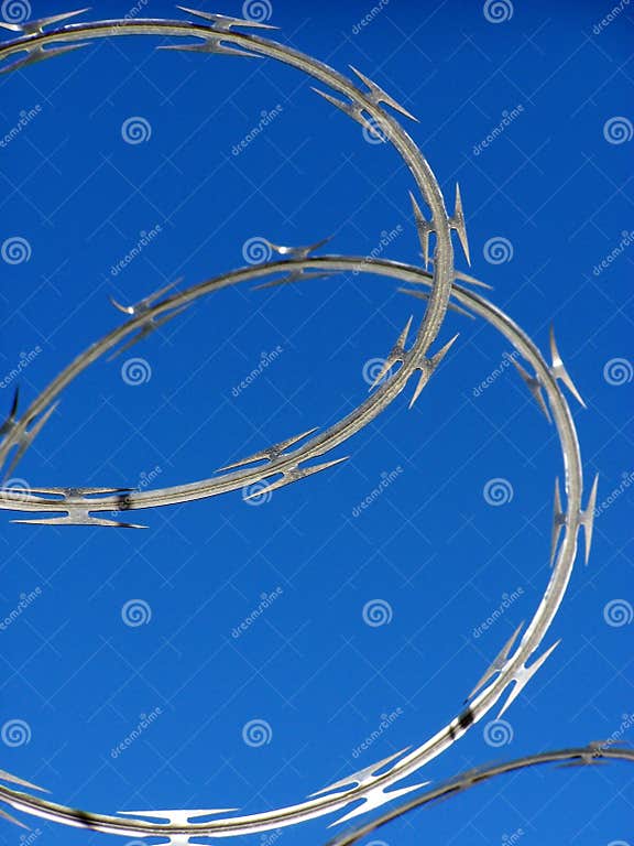 Razor Wire stock image. Image of wire, fence, beware, secure - 87769