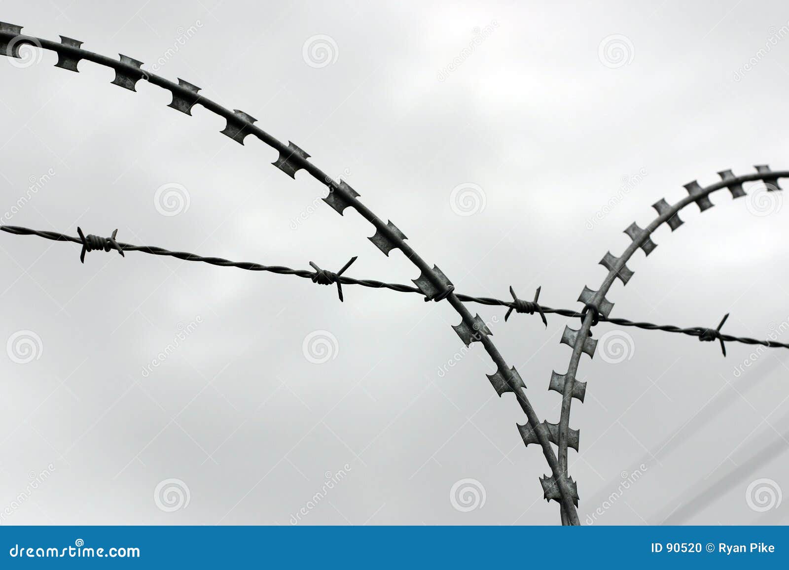 Razor Wire Picture. Image: 90520