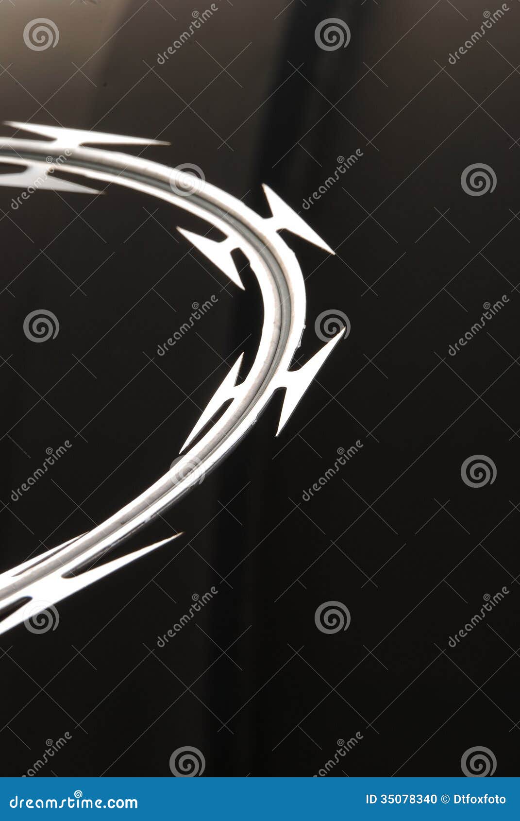 Razor Wire stock photo. Image of steel, industry, barbed - 35078340