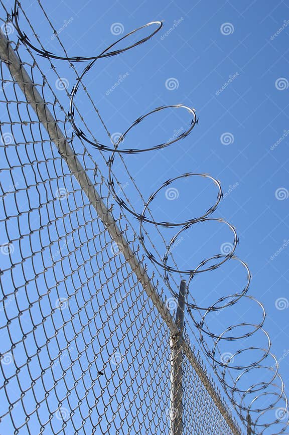 Razor wire fence stock photo. Image of wire, immigration - 968202