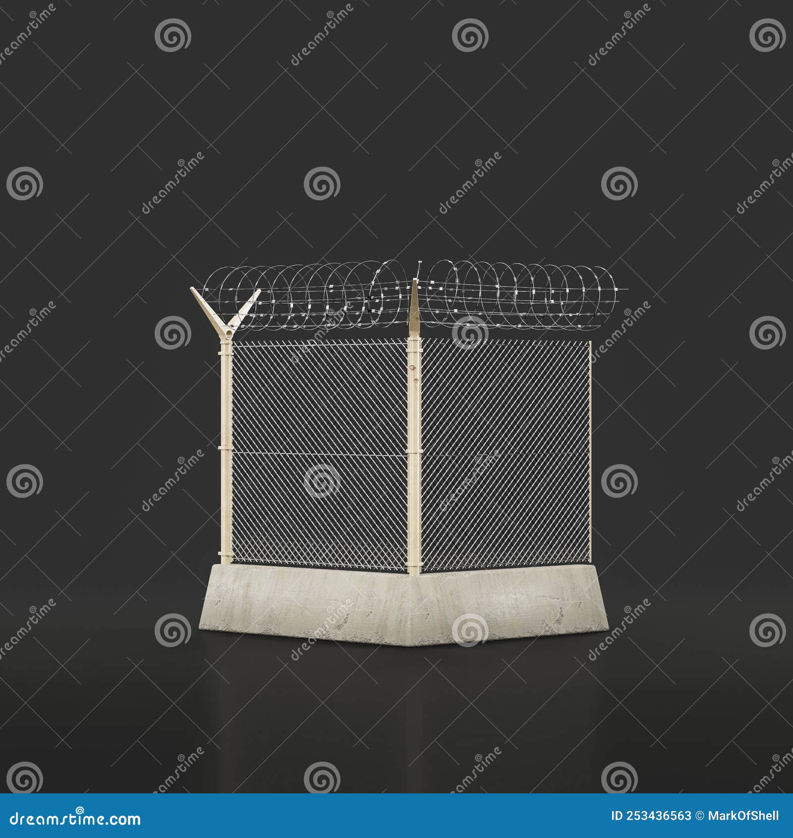 Razor Wire Silhouettes. Barbed Wire Metallic Border Elements, Sharply ...