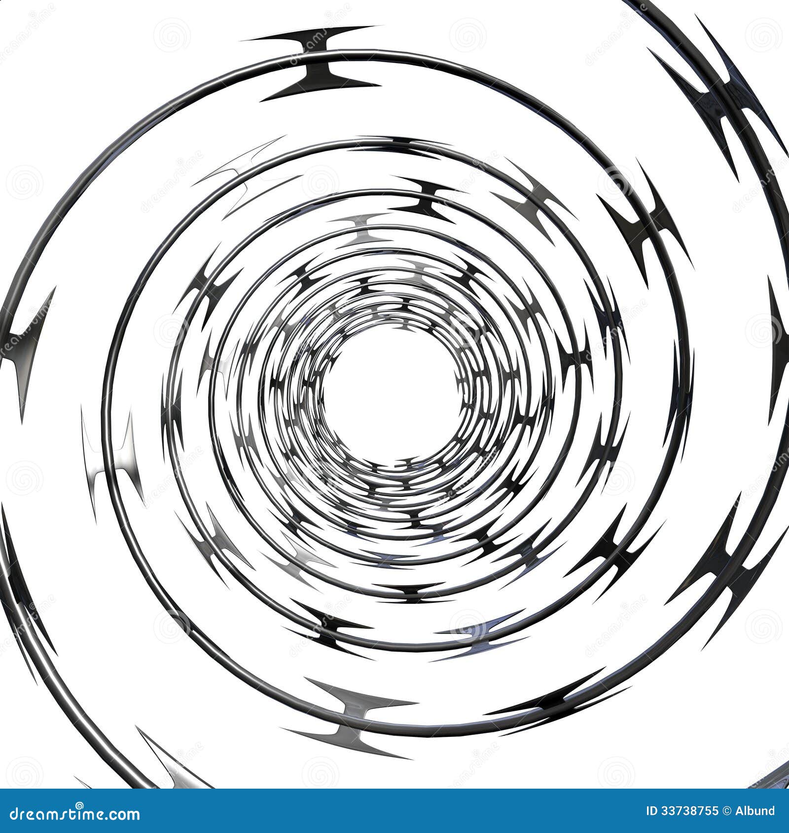 Razor Wire Silhouettes. Barbed Wire Metallic Border Elements, Sharply ...