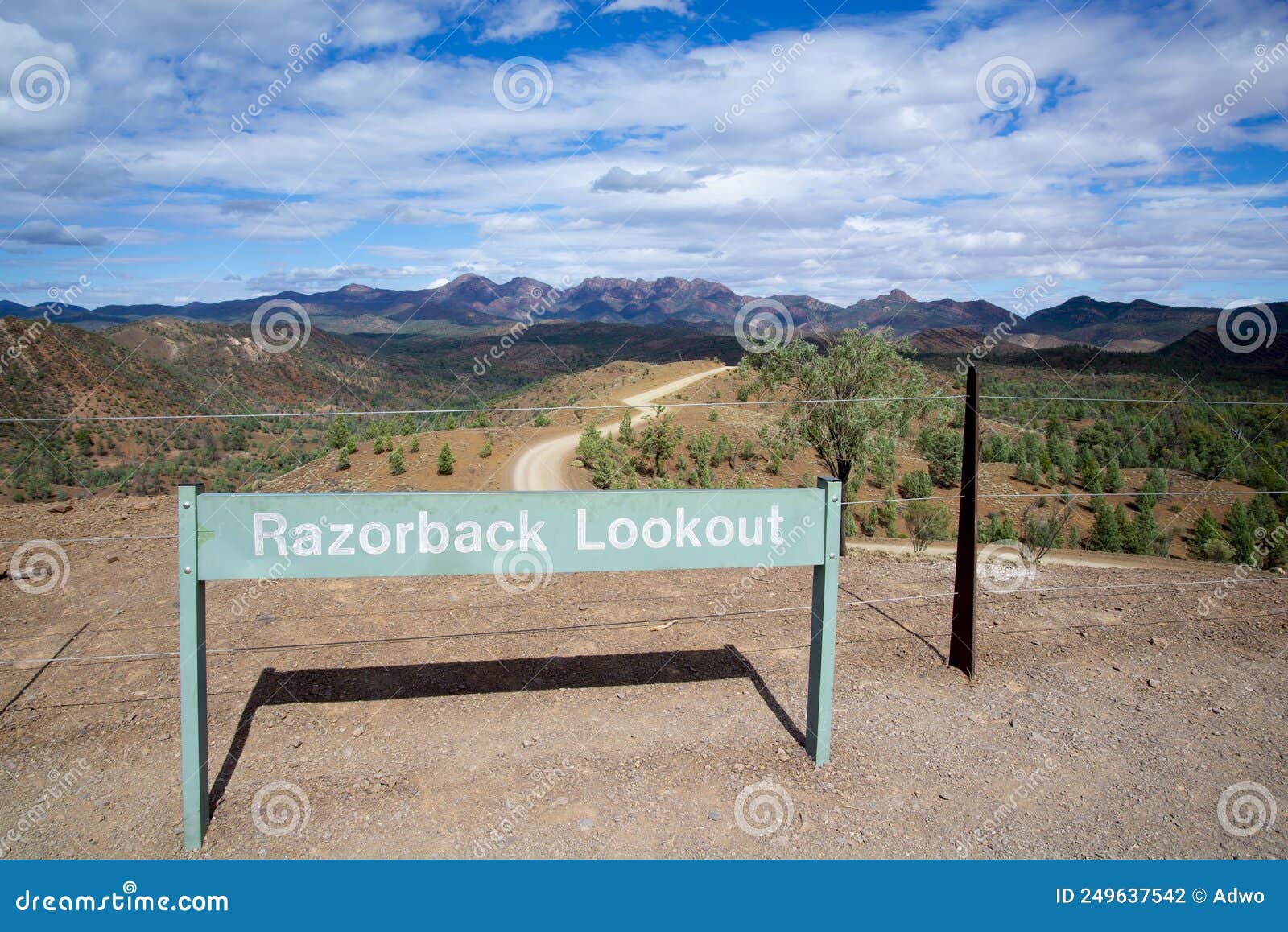 Razorback Lookout in Ikara-Flinders Ranges National Park Stock Photo ... Razorback Lookout in Ikara-Flinders Ranges National Park Stock Photo ...