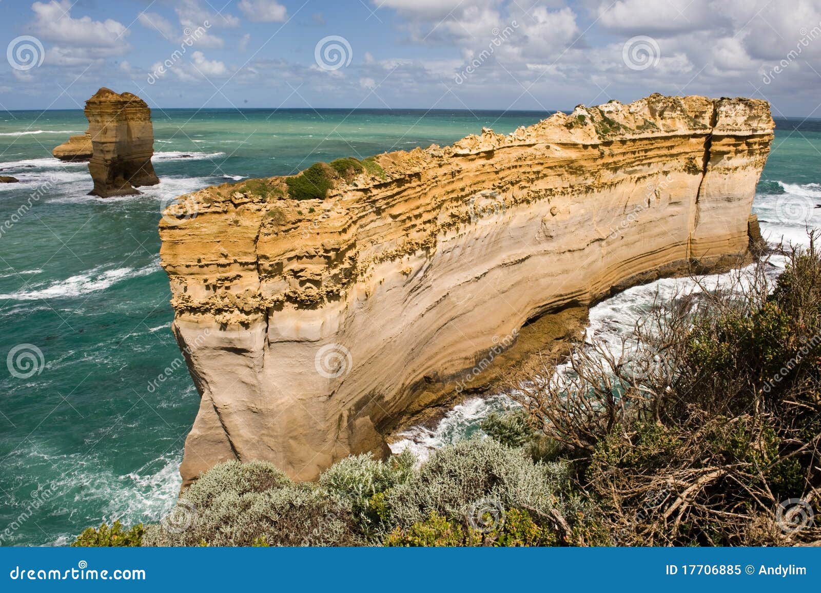 Razorback in Port Campbell in Victoria, Australia Stock Image - Image ...