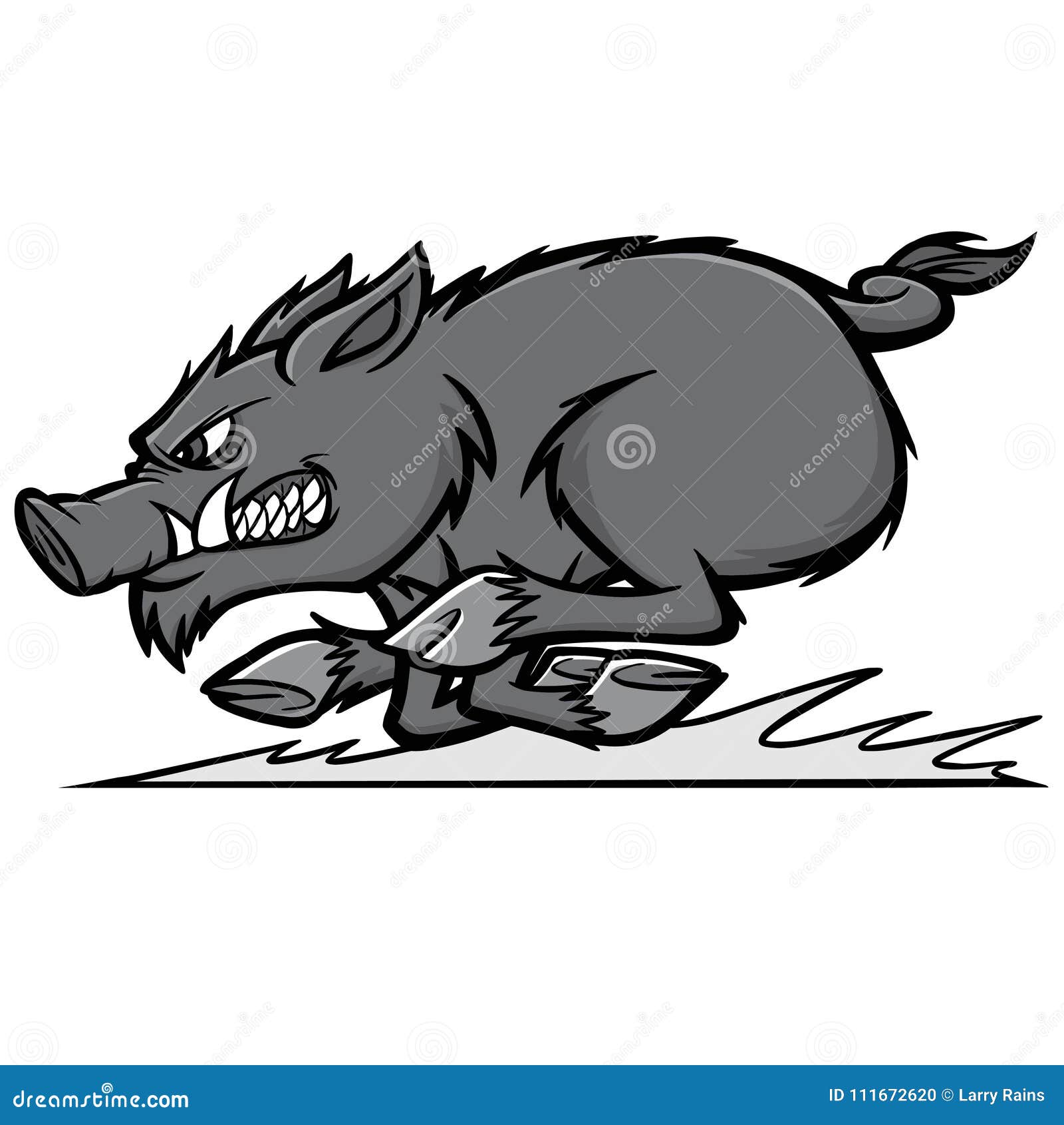 Razorback Mascot Sport Esport Logo Design Vector Illustration ...
