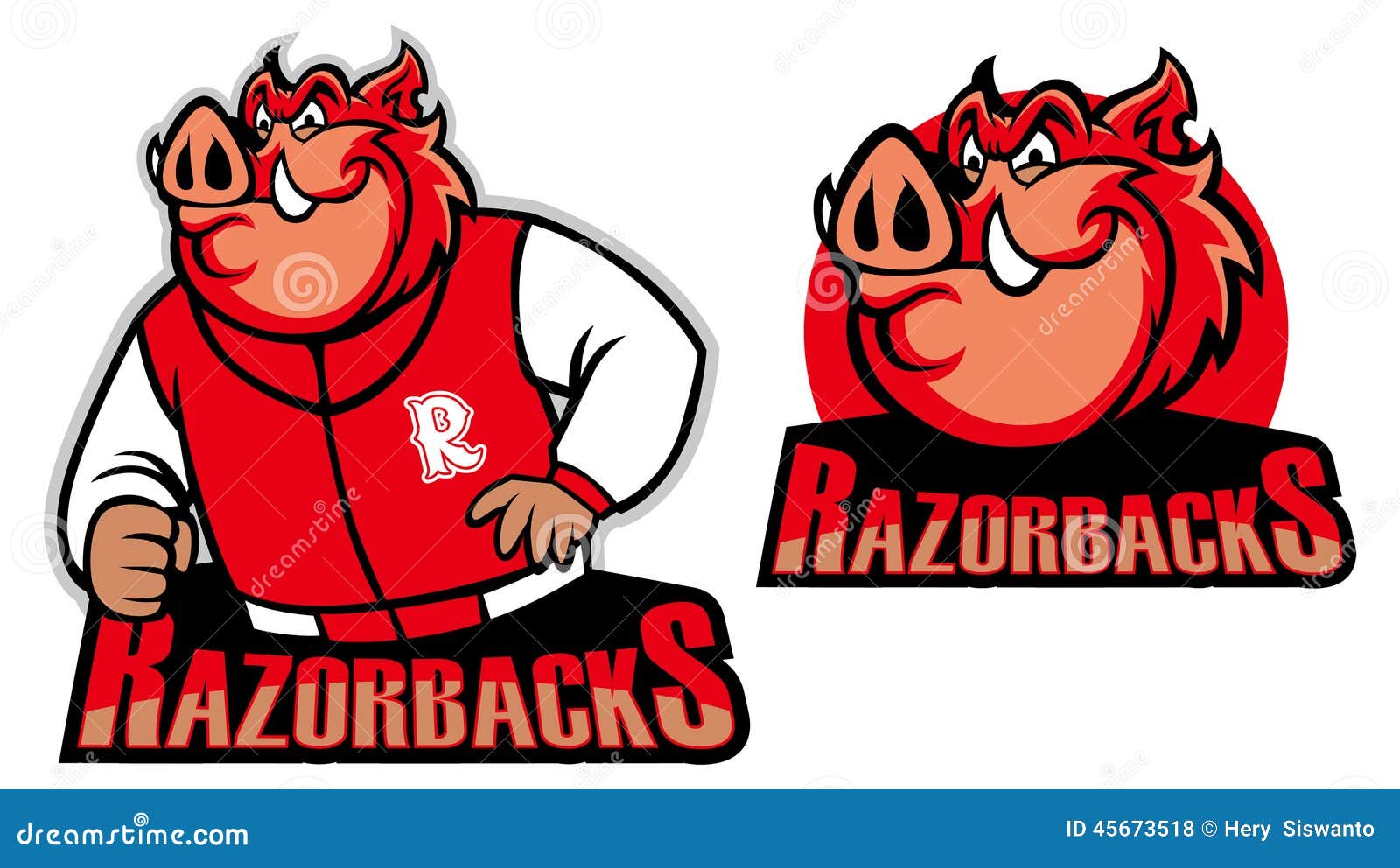 Razorback Cartoon Vector | CartoonDealer.com #45145511