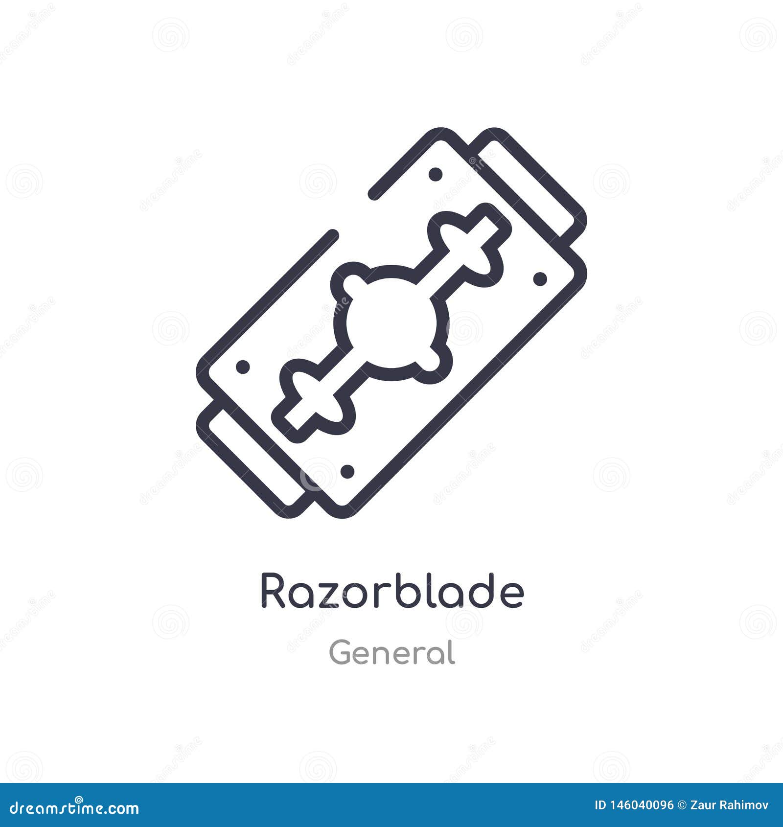 Razorblade Icon On White Background. Simple Element Illustration From ...