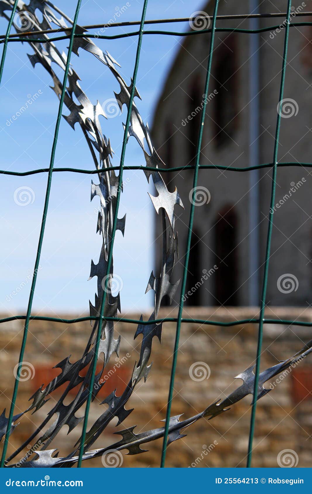 The Razored Wire Fence In Patateri Prison Picture. Image: 25564213