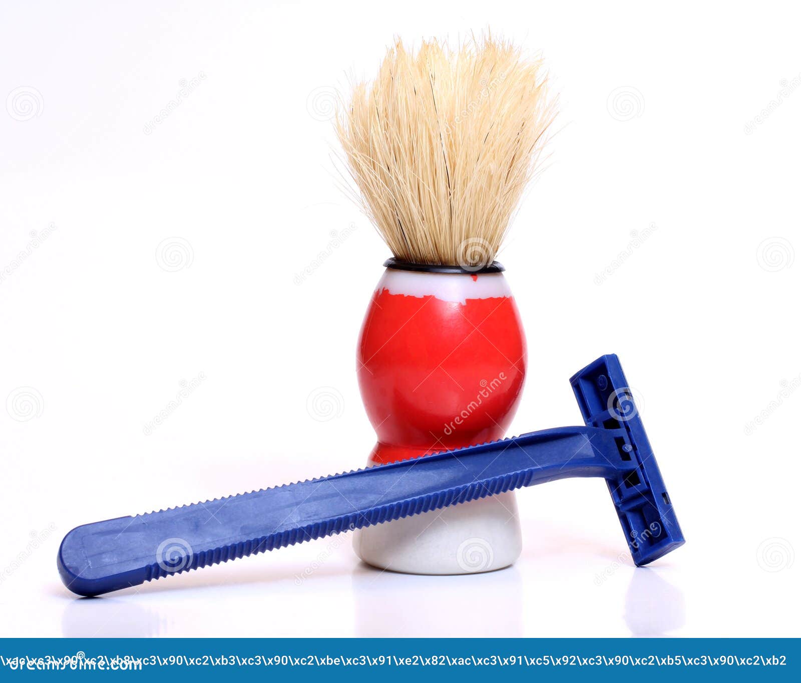 Razors and shaving brushes stock image. Image of fashioned - 20350975