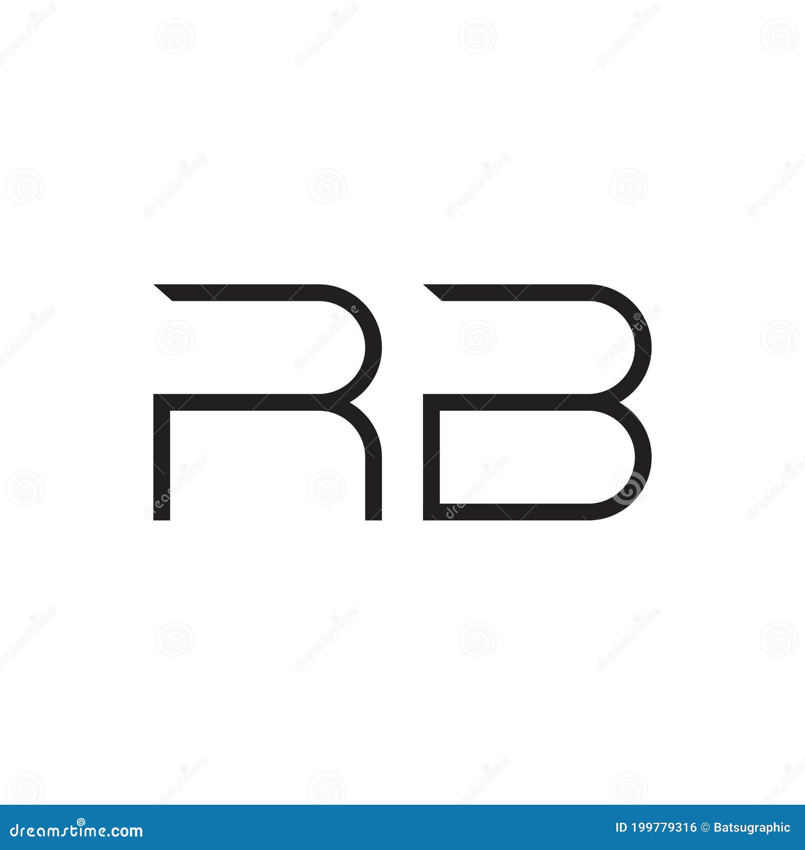 Rb Initial Letter Vector Logo Icon Stock Vector - Illustration of ...