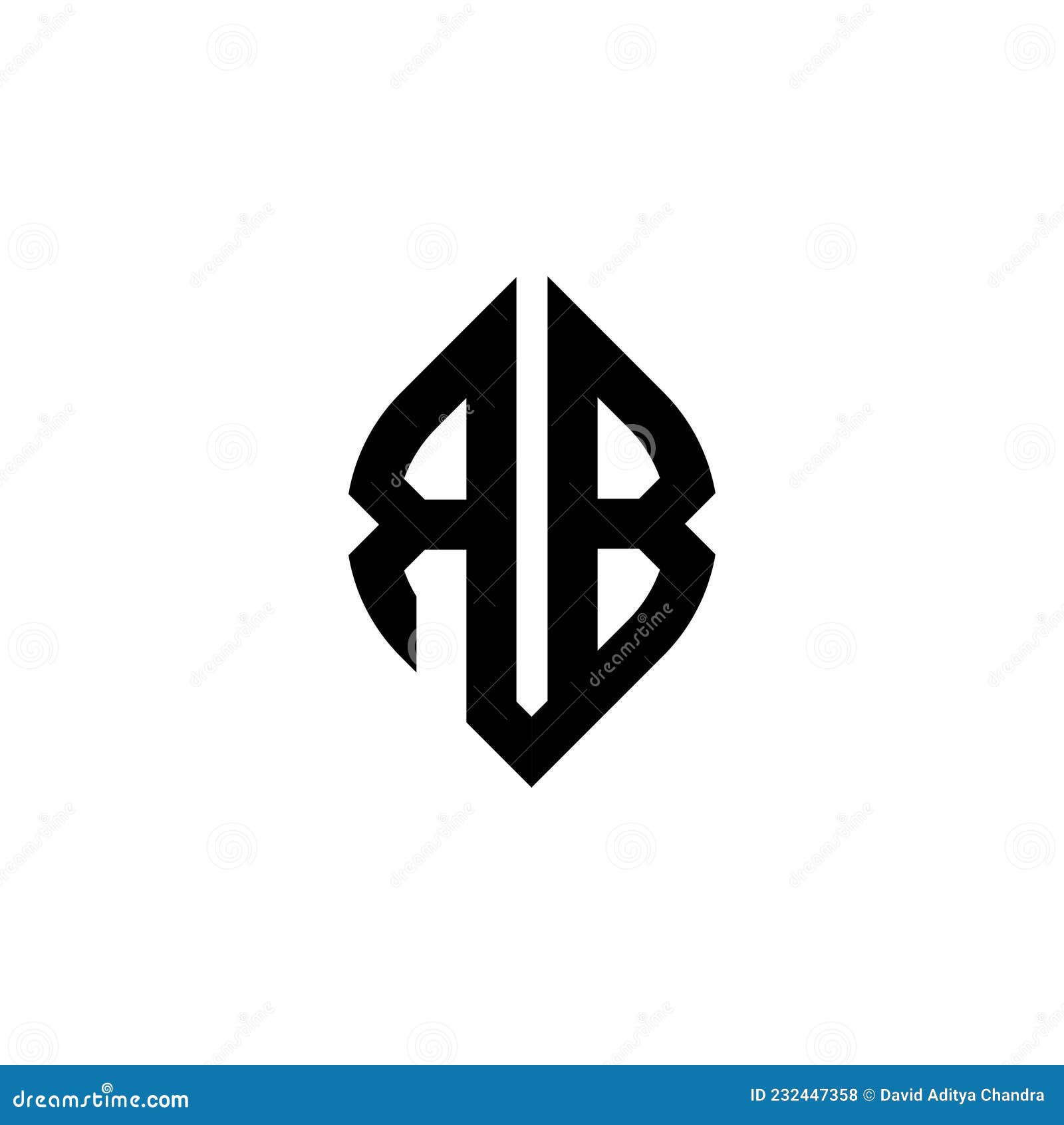RB Logo Monogram Geometric Shape Style Stock Vector - Illustration of ...