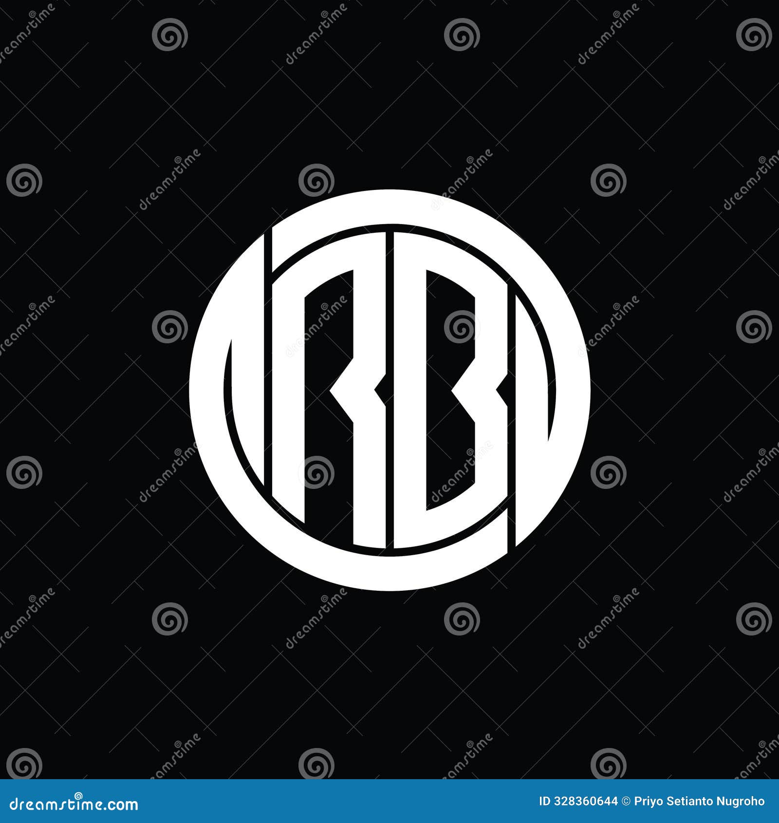 RB Logo Monogram Shield Inside Circle Shape Vector Images Design ...
