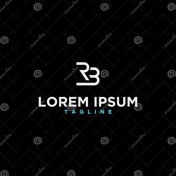 Rb monogram logo design stock vector. Illustration of development ...