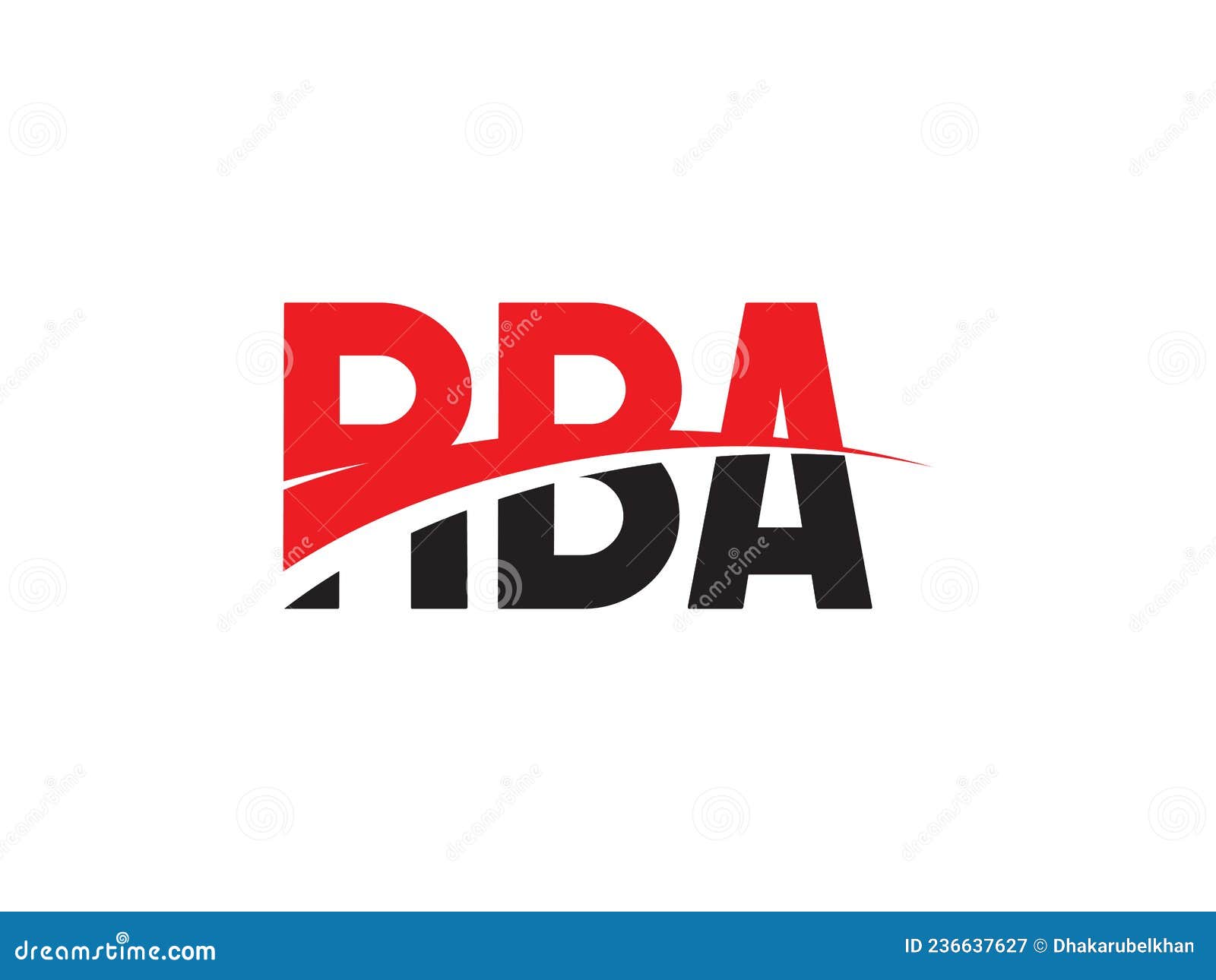 RBA Letter Initial Logo Design Vector Illustration Stock Vector ...