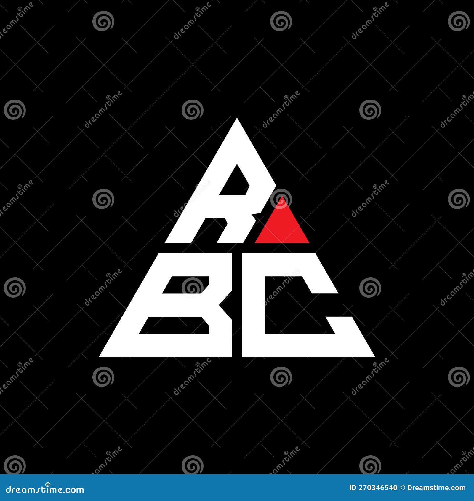 RBC Triangle Letter Logo Design with Triangle Shape. RBC Triangle Logo ...