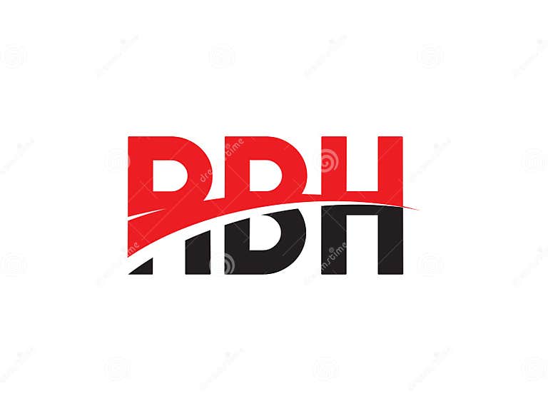 RBH Letter Initial Logo Design Vector Illustration Stock Vector ...